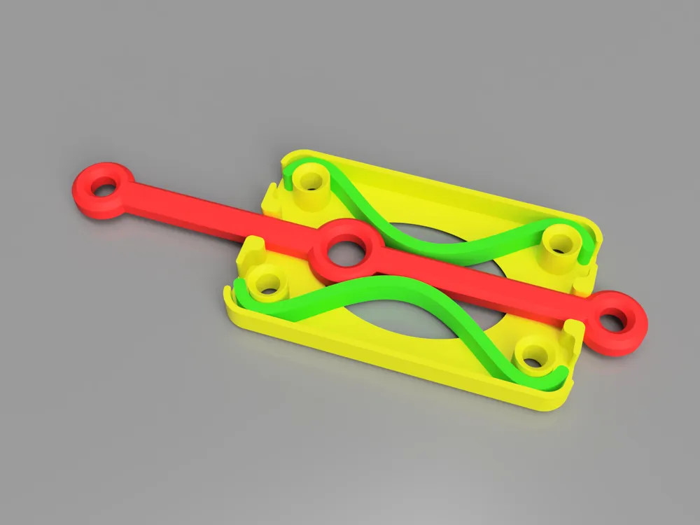 Linear Snap Fidget Toy - Compliant Mechanism by Zurlingo-3D - MakerWorld