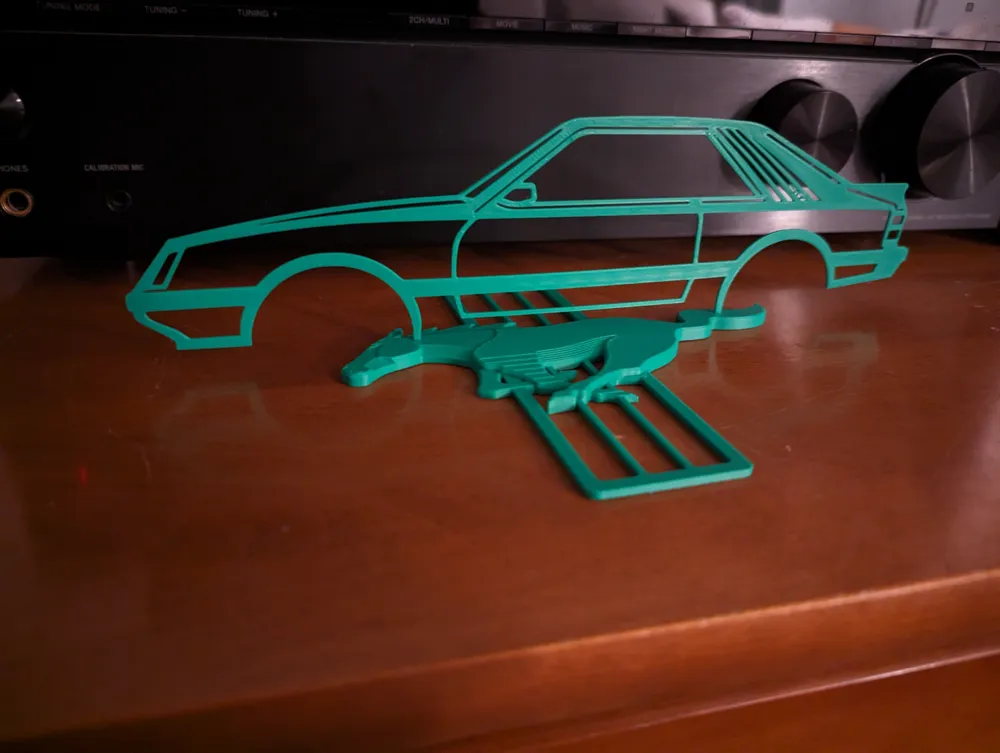 79-85 Mustang Foxbody Table Art Remixed by Mech.Engineering - MakerWorld