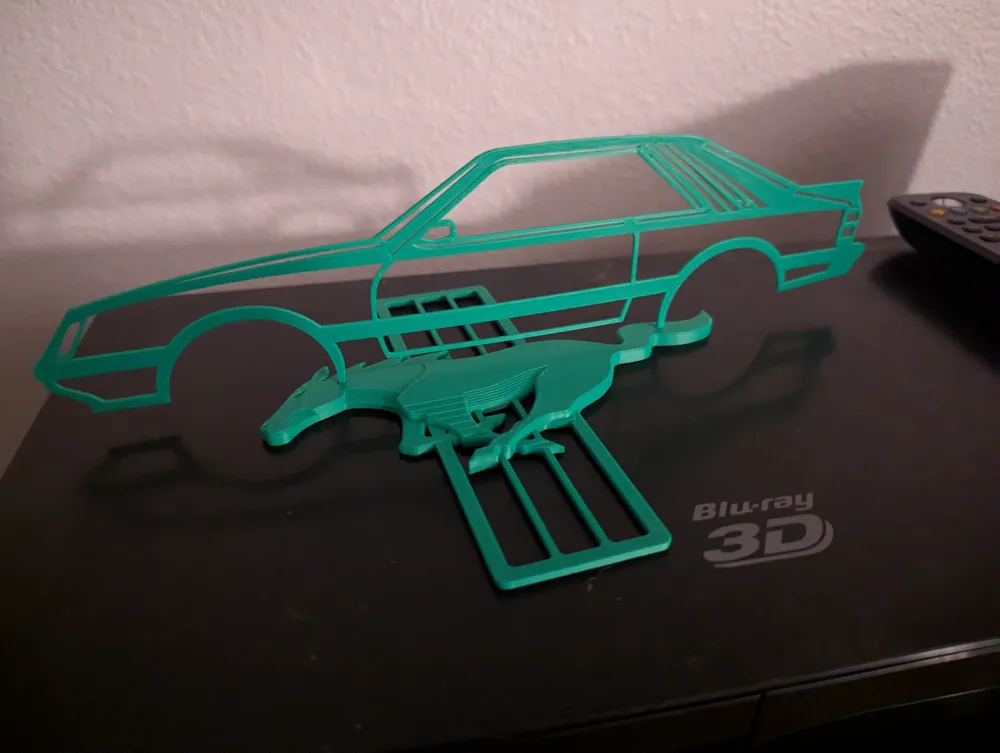 79-85 Mustang Foxbody Table Art Remixed by Mech.Engineering MakerWorld ...