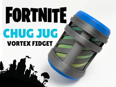 Chug Jug Fortnite - Vortex Fidget - Free 3D Print Model - MakerWorld