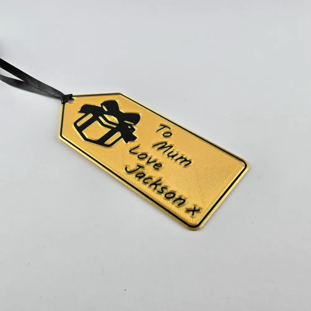 Christmas Gift Tag Personalised - Free 3D Print Model - MakerWorld