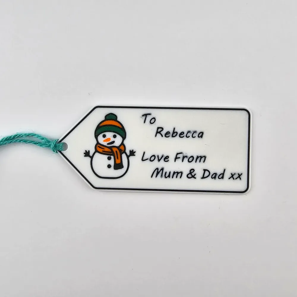 Christmas Gift Tag Personalised - Free 3D Print Model - MakerWorld