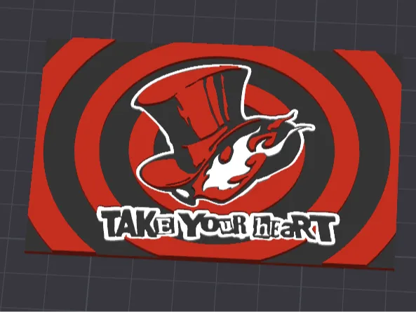 Persona 5 Calling Card by VR97 MakerWorld: Download Free 3D Models