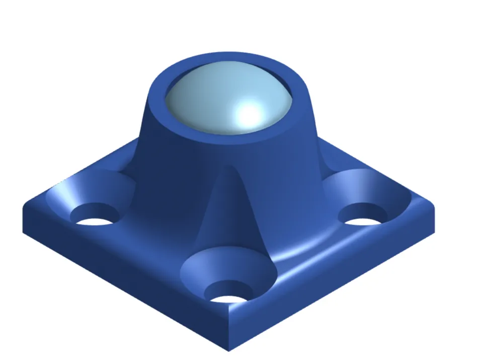 Omnidirectional Mini Ball Caster Wheel - PiP by Claymuh - MakerWorld