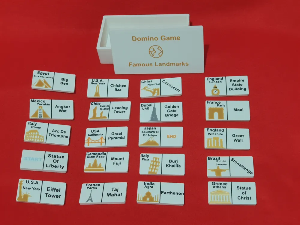 Domino Game Famous Landmarks by constantinost - MakerWorld