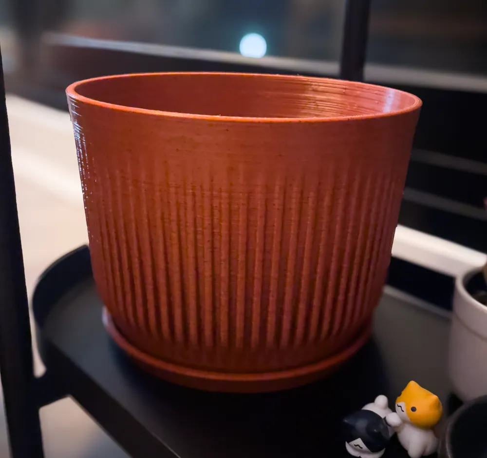 Oliver Pot with Drip Tray by Nick Poulos - MakerWorld