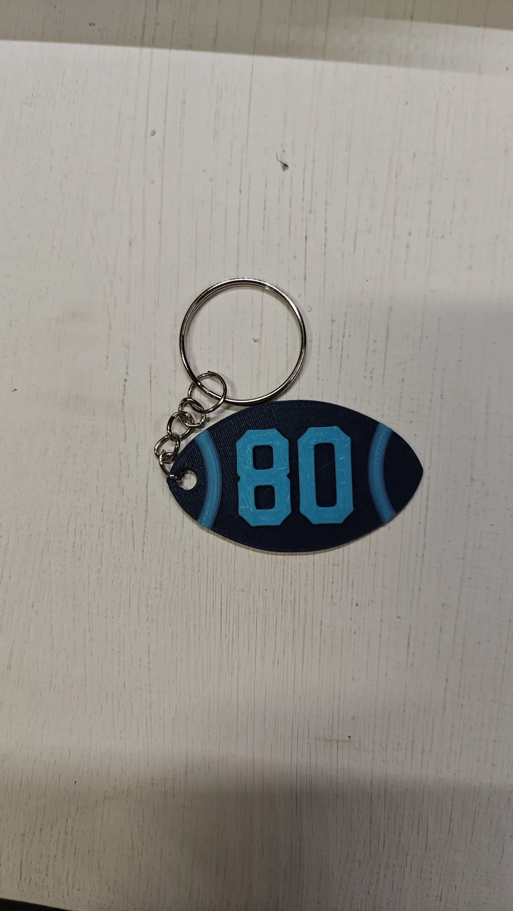 American football number Keychain by __FIXMEUP__ MakerWorld: Download ...