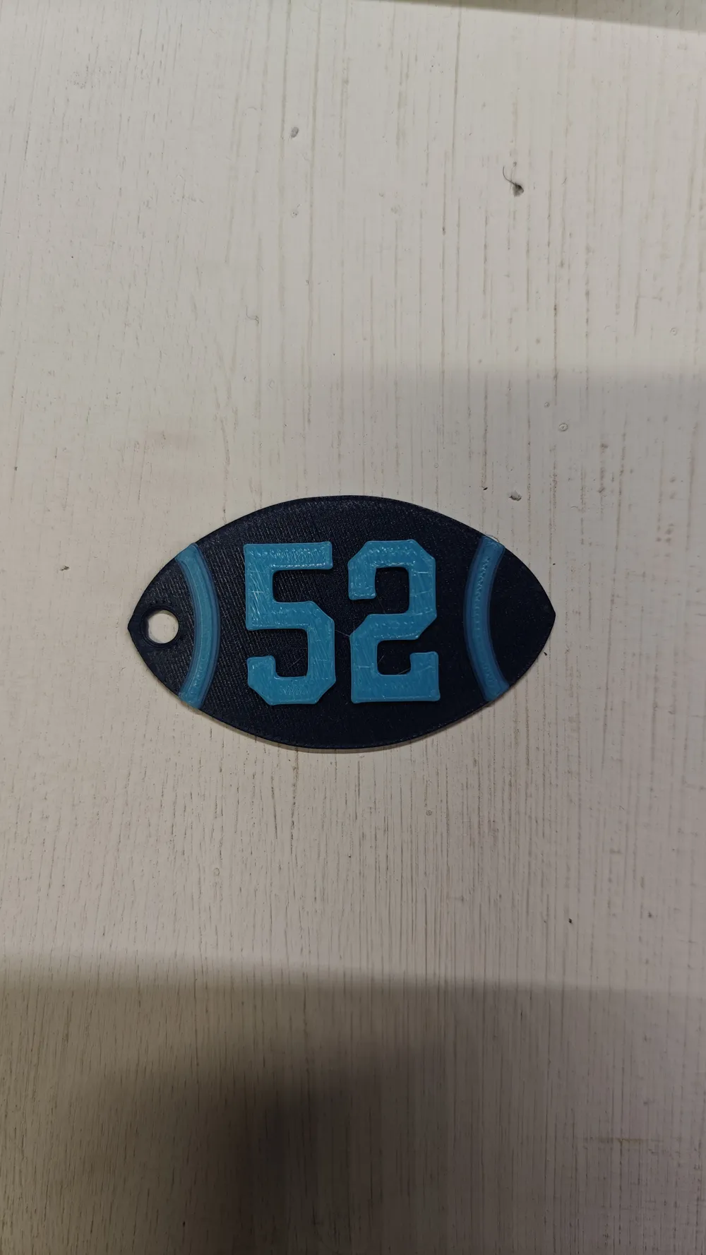 American football number Keychain by __FIXMEUP__ MakerWorld: Download ...