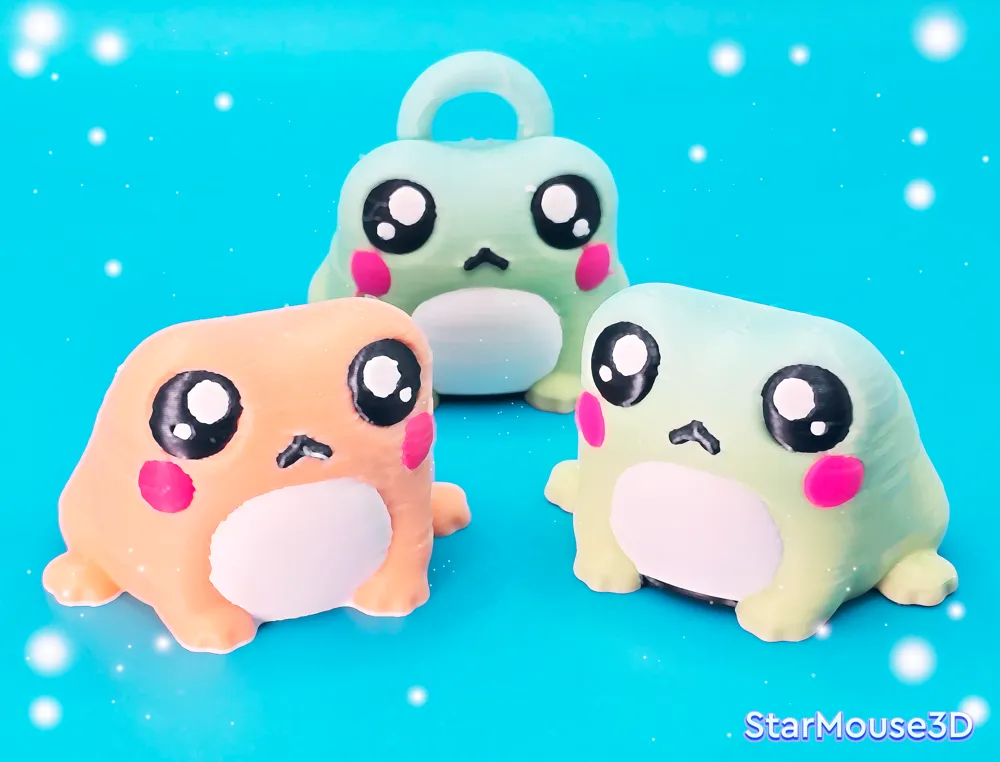 Mushy Blob Forest Frogs by StarMouse3D MakerWorld: Download Free 3D Models