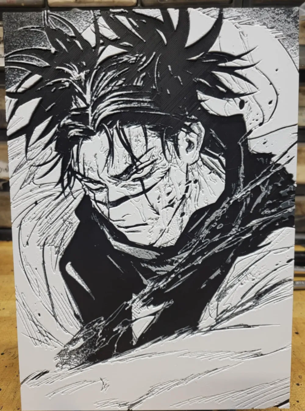 Choso Jujutsu Kaisen Manga Panel Hueforge by 3Deez Prints - MakerWorld