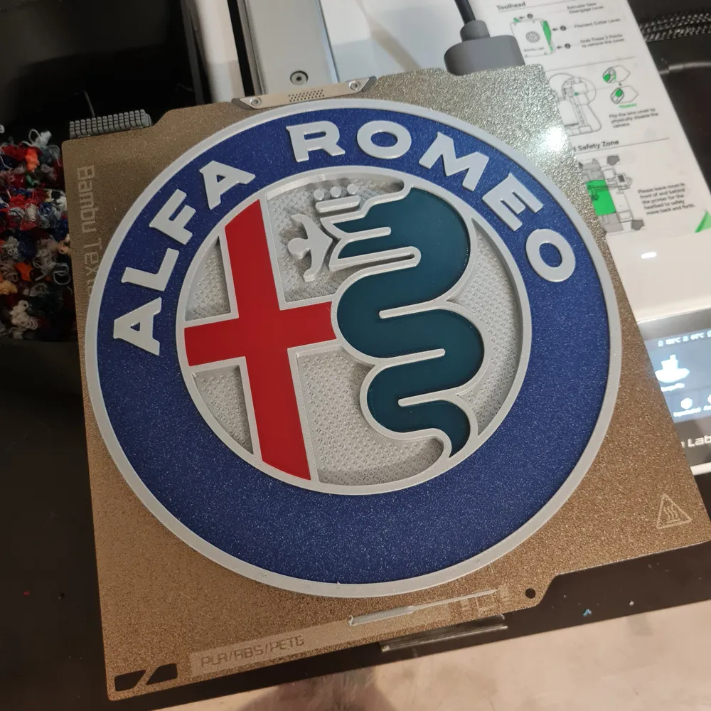 ALFA ROMEO WALL LOGO (2015) by Maker's Innovations - MakerWorld