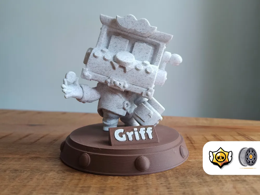 Griff | XL Brawl Stars Figurine (NO AMS) Remixed by Mike.stl MakerWorld ...
