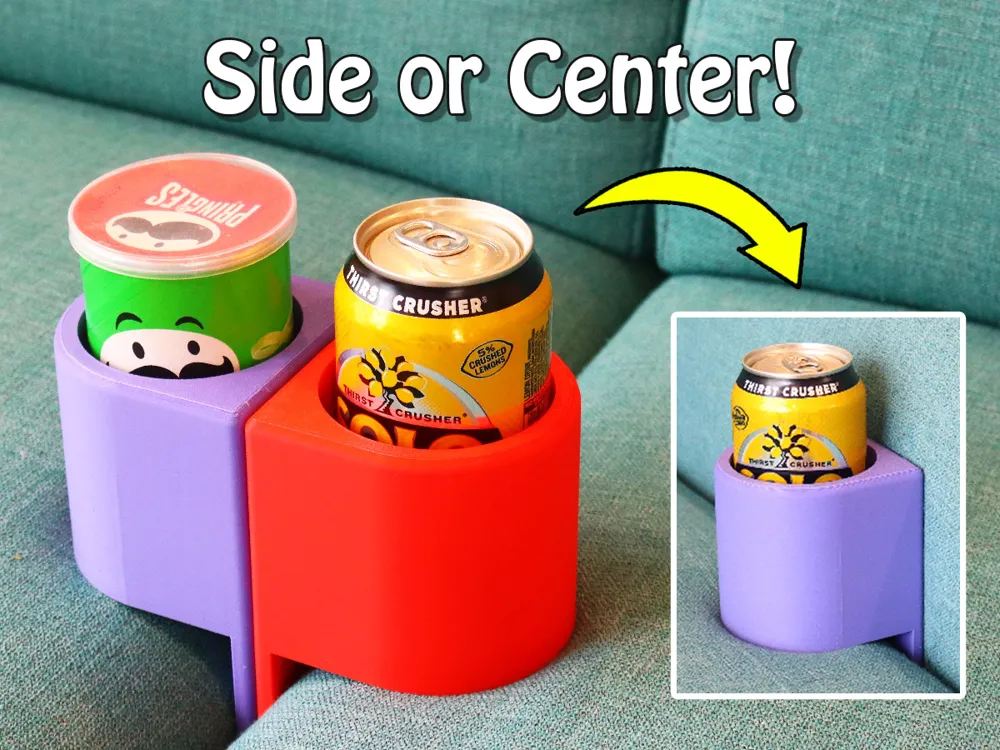 Cup Holders for Sofa Cushions - Free 3D Print Model - MakerWorld