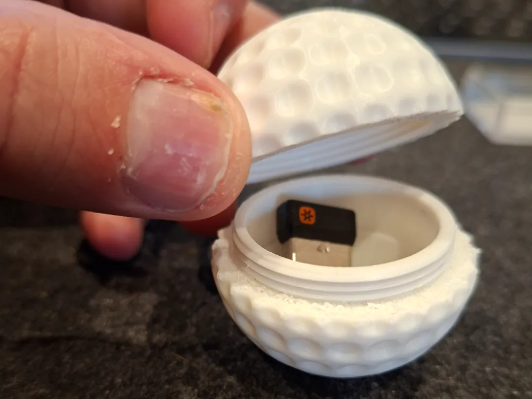 The steqlth golf ball : Screw-Top Container - Free 3D Print Model ...