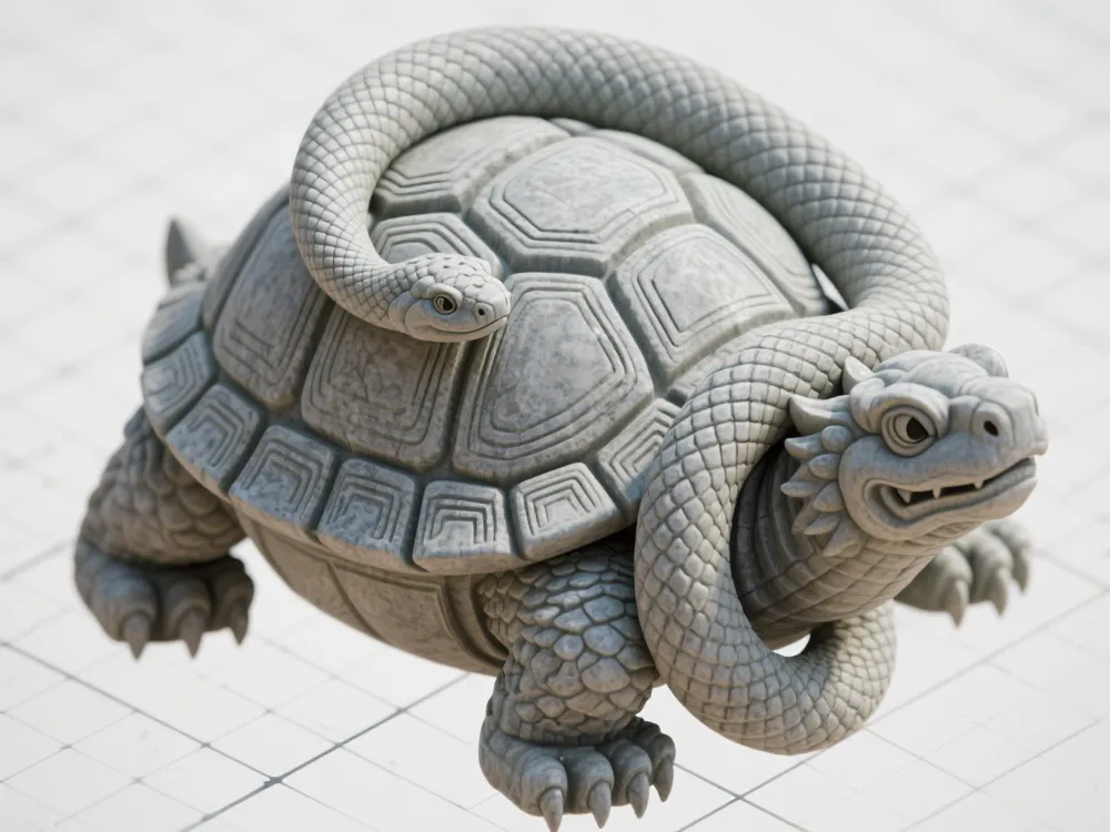 Ancient Chinese Four Sacred Beasts Xuanwu Model by user_3459987473 ...