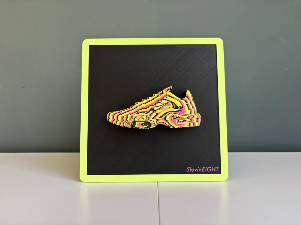 TN Shoes Pop Art Frame - Free 3D Print Model - MakerWorld