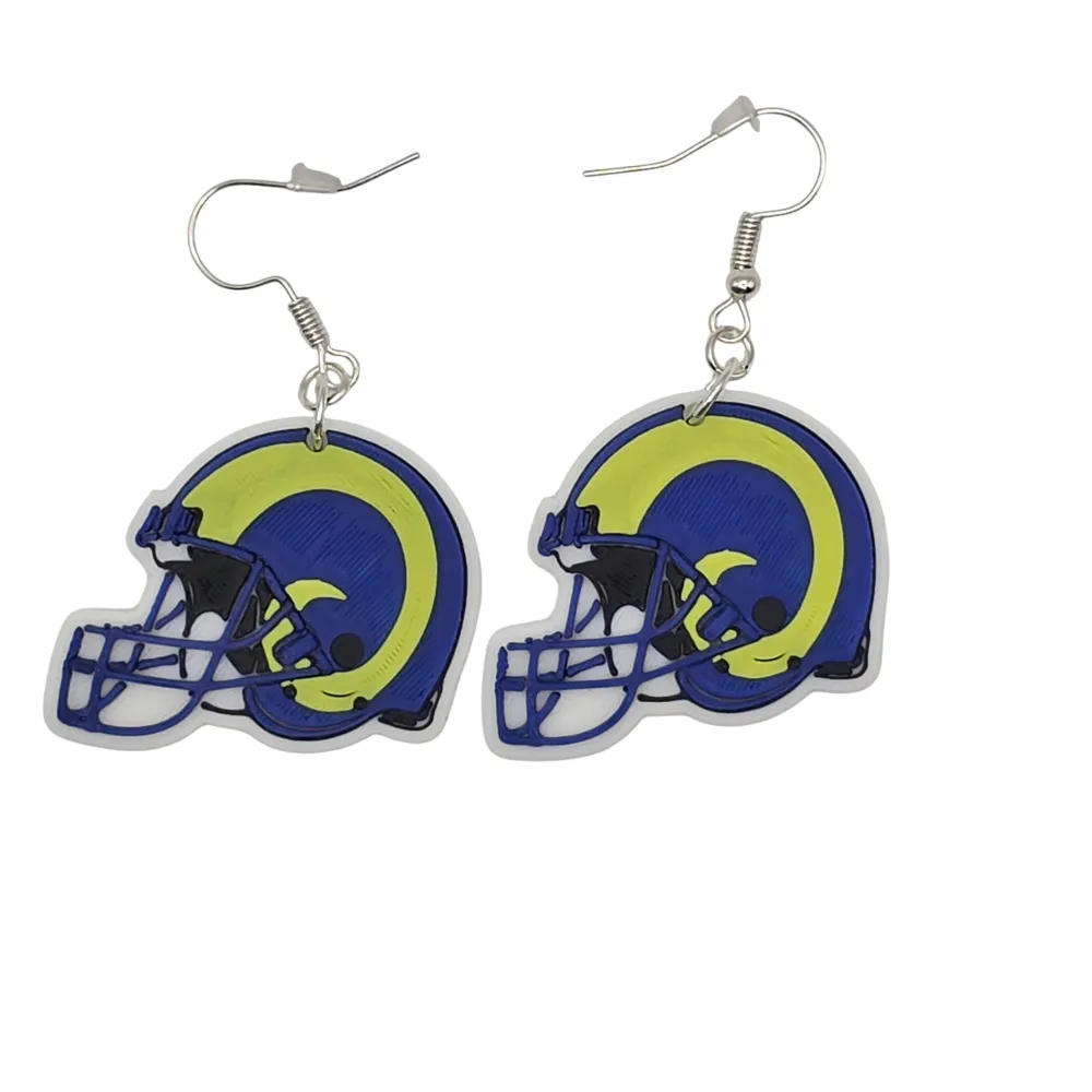 4 Los Angeles Rams Earrings - Free 3D Print Model - MakerWorld