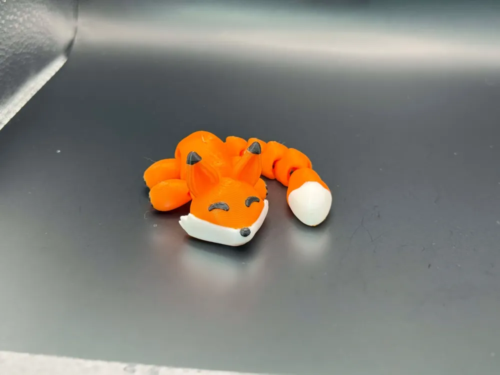 Cute Tiny Articulated Kawaii Fox (2 tail lengths) - Free 3D Print Model ...