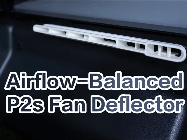 P2s / X2d Right chamber Fan Air-Balance Deflector - Free 3D Print Model ...