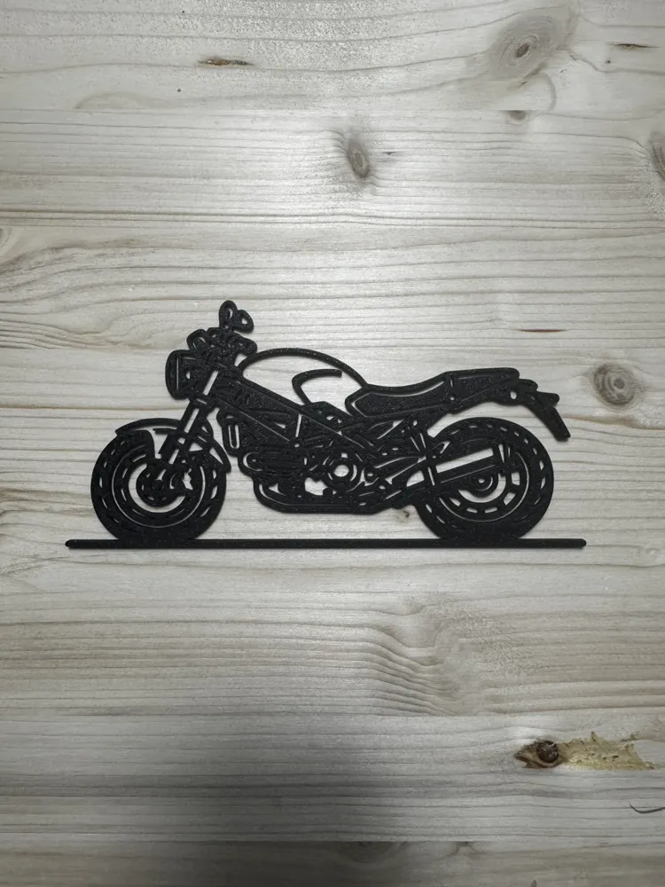 Ducati Monster Inspired Wall Art - Free 3D Print Model - MakerWorld