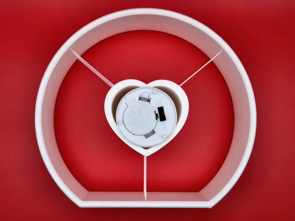 Suspended Heart with LED Tea Light - Free 3D Print Model - MakerWorld