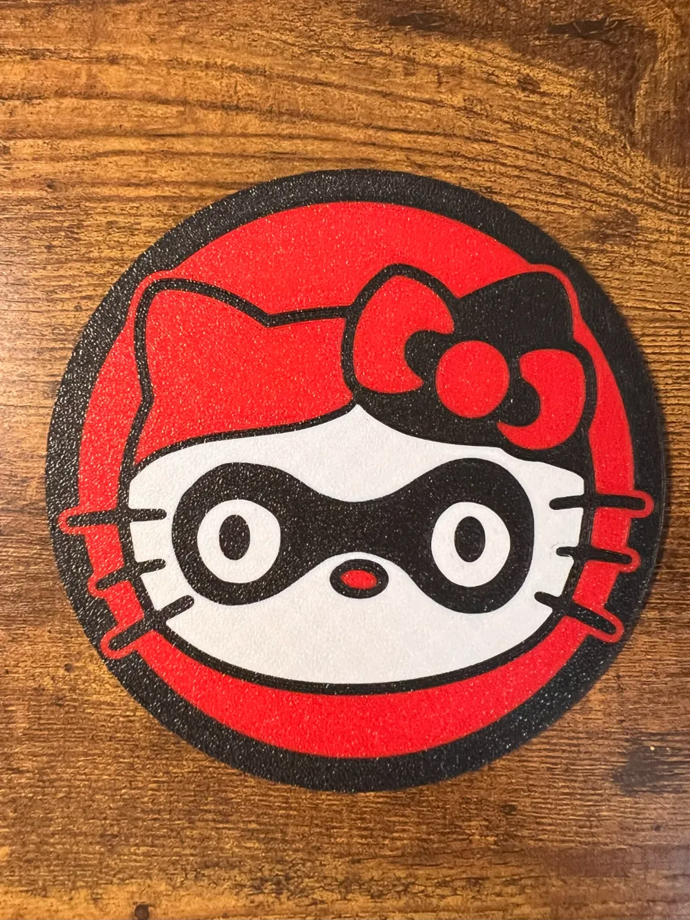 Hello Kitty Cosplaying Harley Quinn Coaster by StudBuffin - MakerWorld