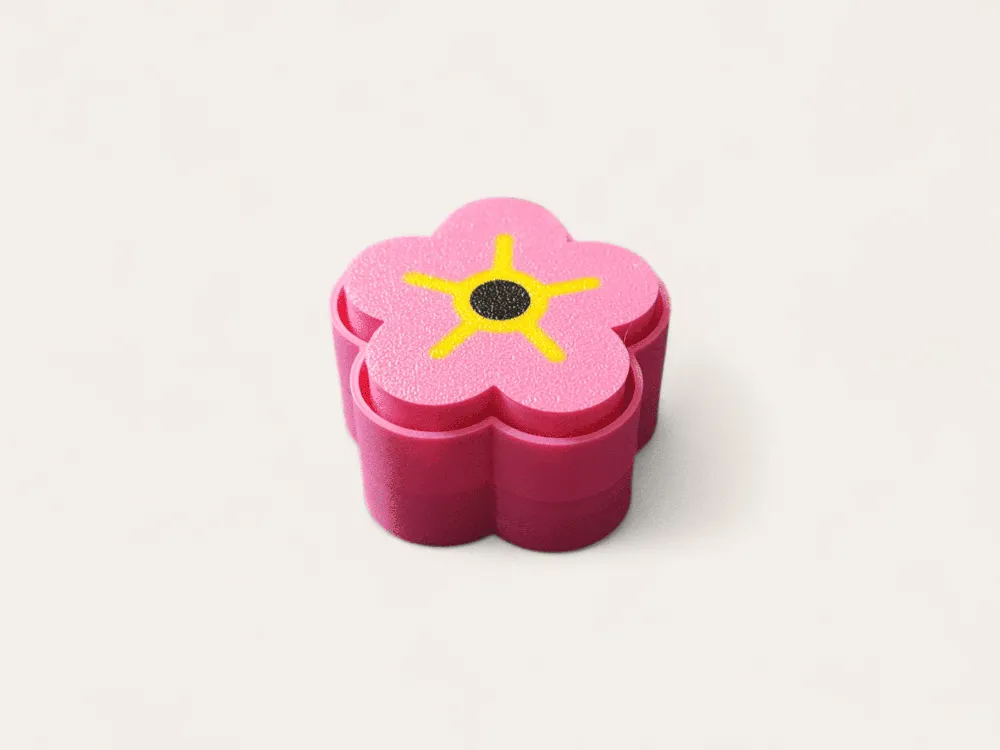 Flower Clickers Set - 5 Cute & Colorful Flowers - Free 3D Print Model ...