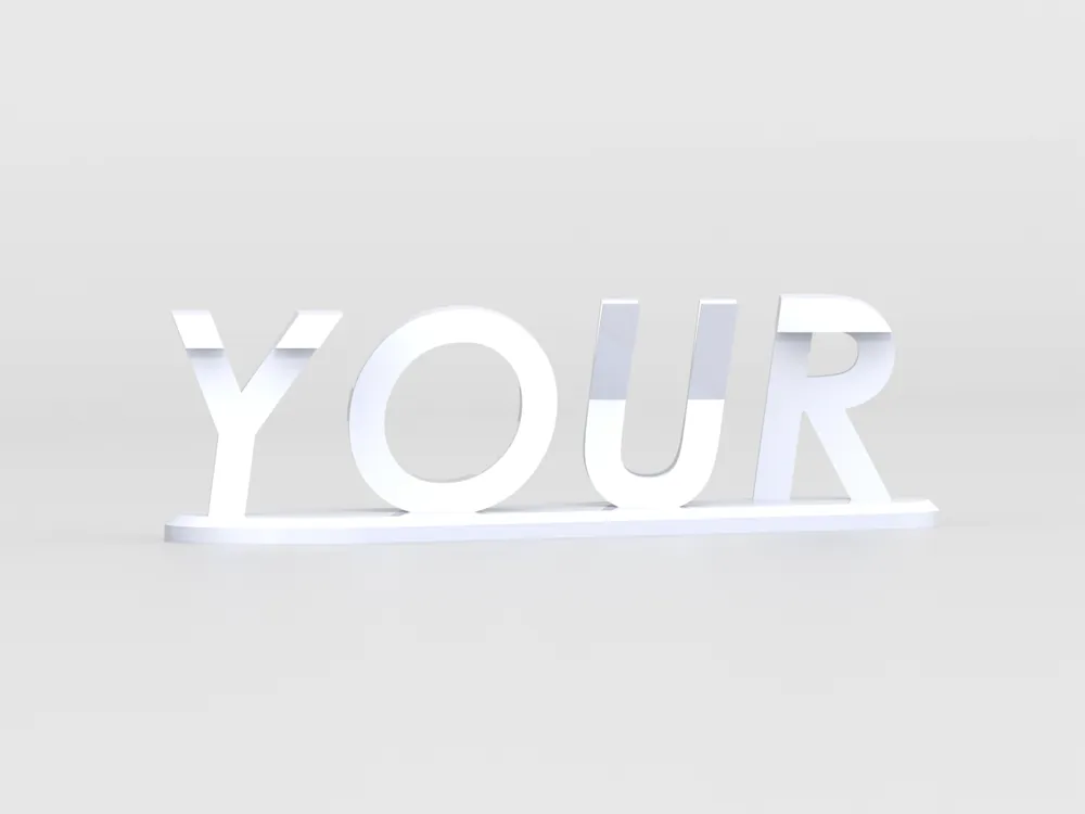 Your Custom Text Illusion by Tinkerer Designs - MakerWorld