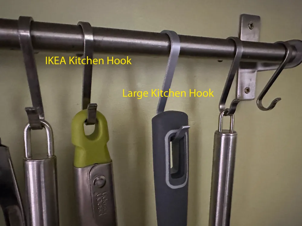 IKEA Kitchen S Hook Large (V2) by Tung - MakerWorld