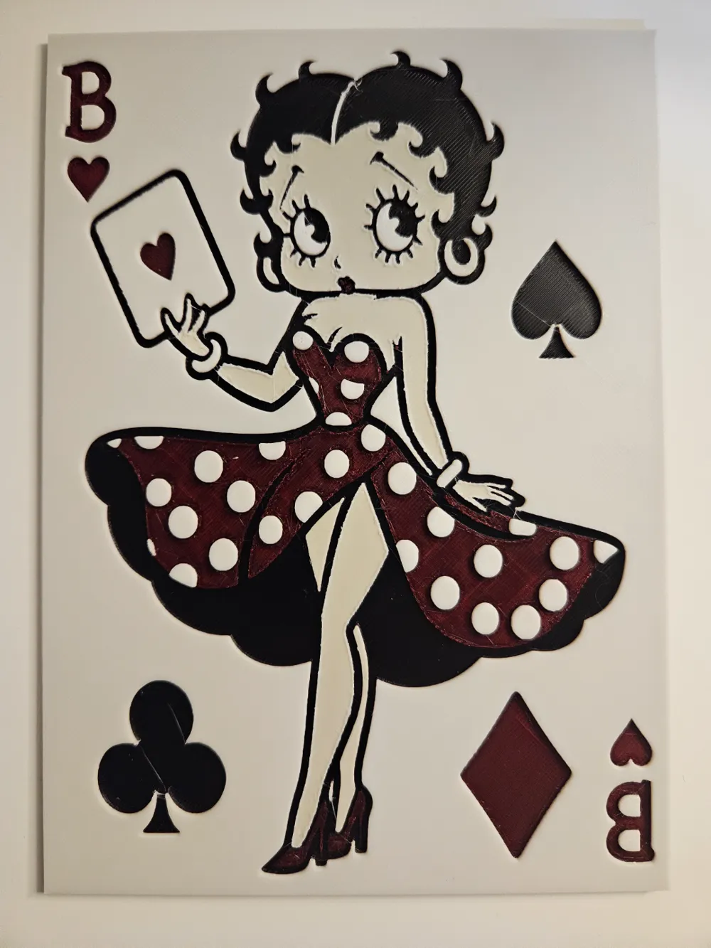 Betty Boop Card Hueforge by NoProblem MakerWorld: Download Free 3D Models