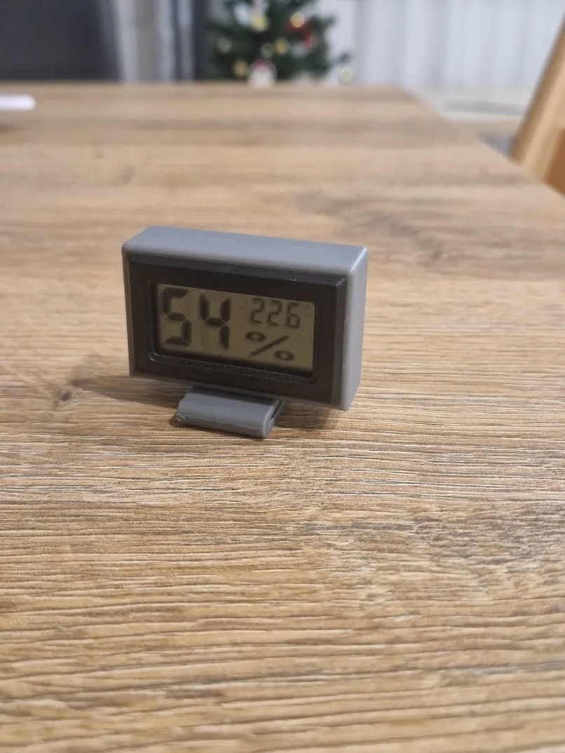 Printer mount for rectangle hygrometer/thermometer - Free 3D Print ...
