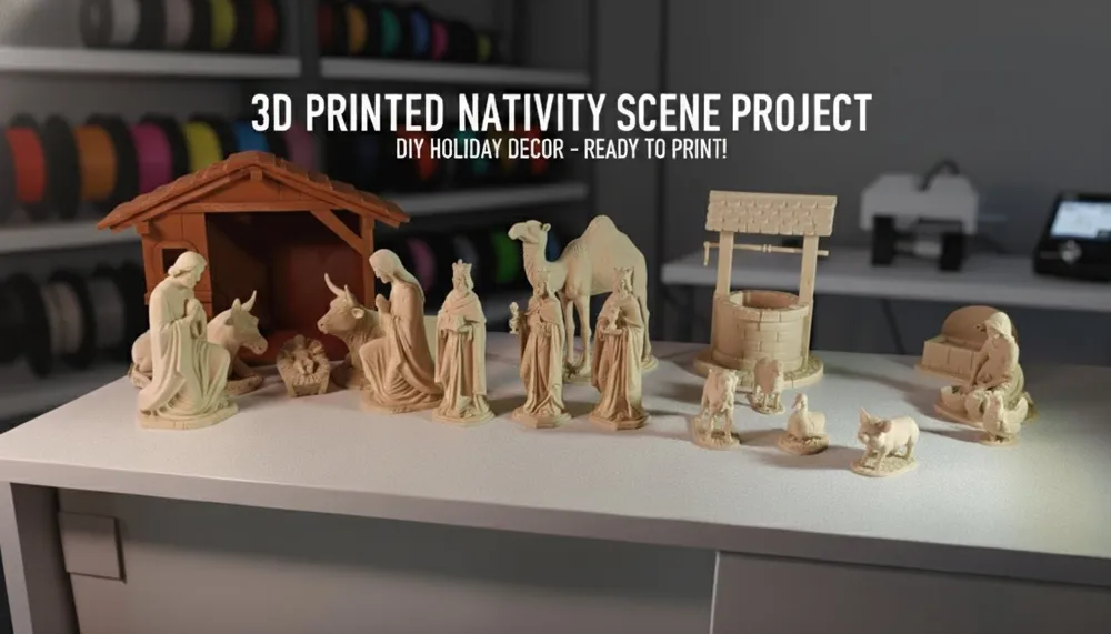 Nativity Set: The Holy Family - Free 3D Print Model - MakerWorld