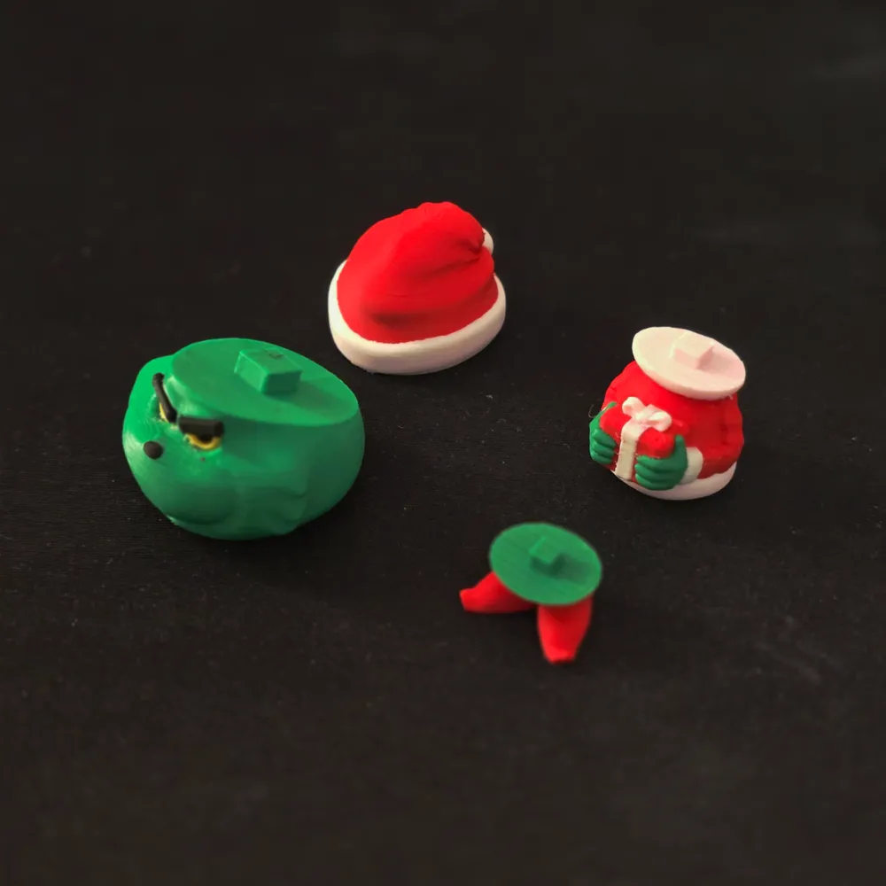 Chibi Christmas Grinch Figure - AMS Ready by Muunk Studio - MakerWorld