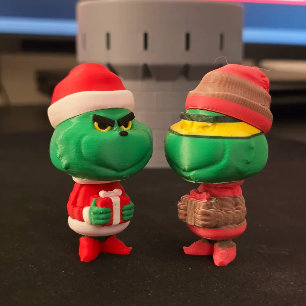 Chibi Christmas Grinch Figure - AMS Ready by Muunk Studio MakerWorld ...