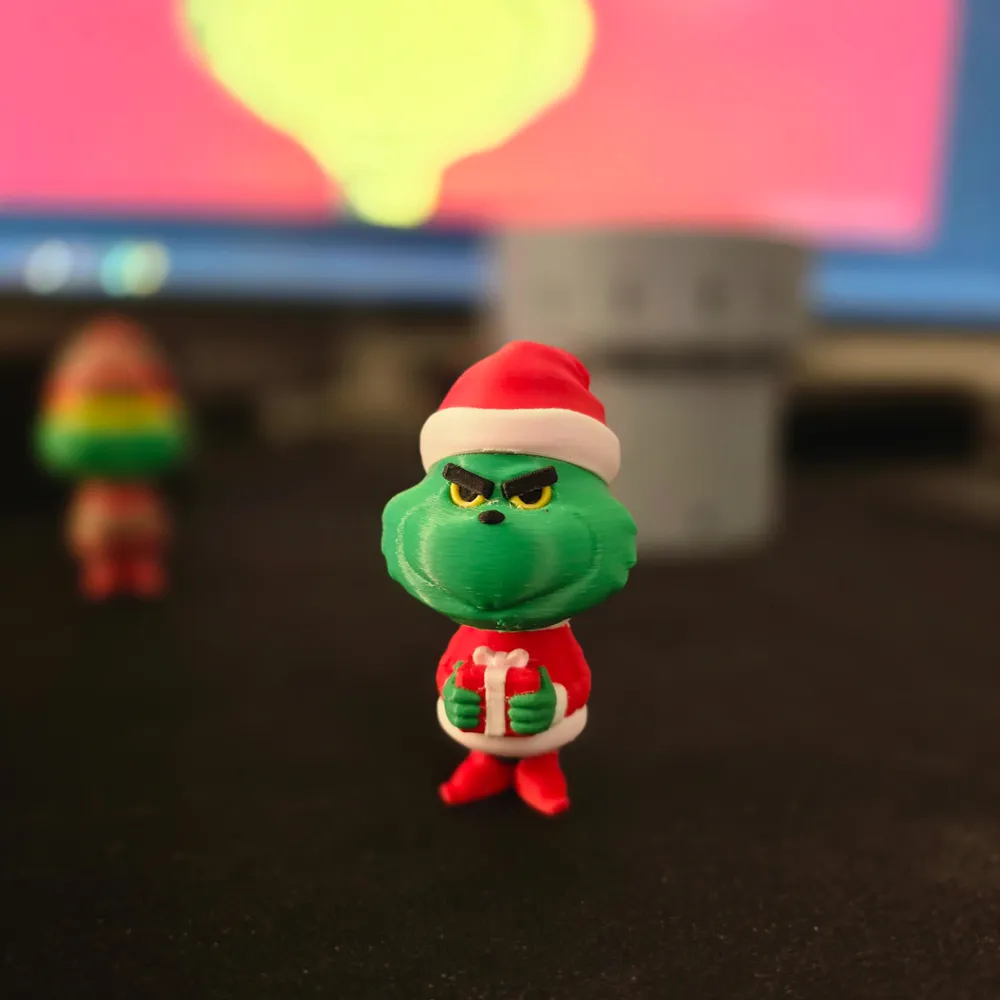 Chibi Christmas Grinch Figure - AMS Ready by Muunk Studio MakerWorld ...