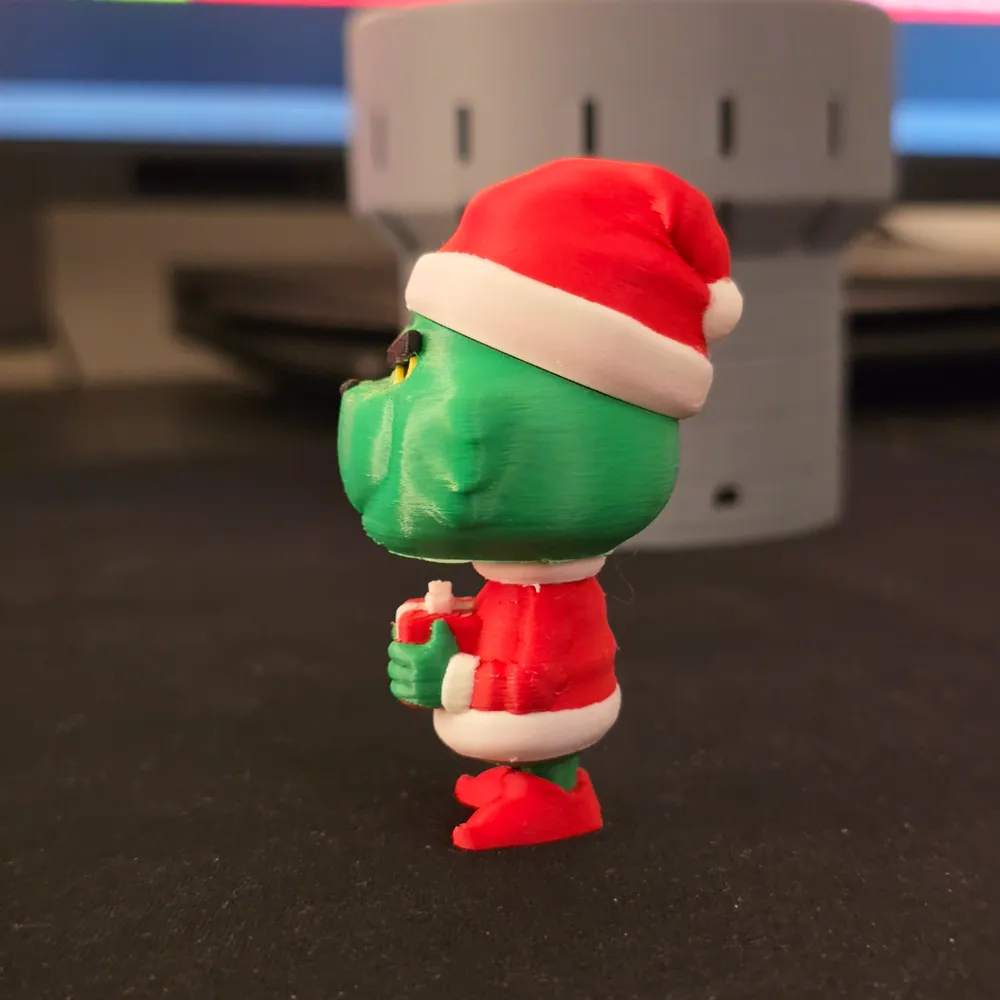 Chibi Christmas Grinch Figure - AMS Ready by Muunk Studio MakerWorld ...