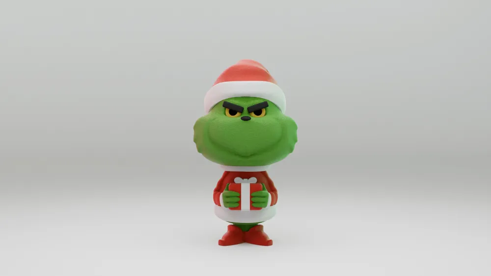 Chibi Christmas Grinch Figure - AMS Ready by Muunk Studio MakerWorld ...