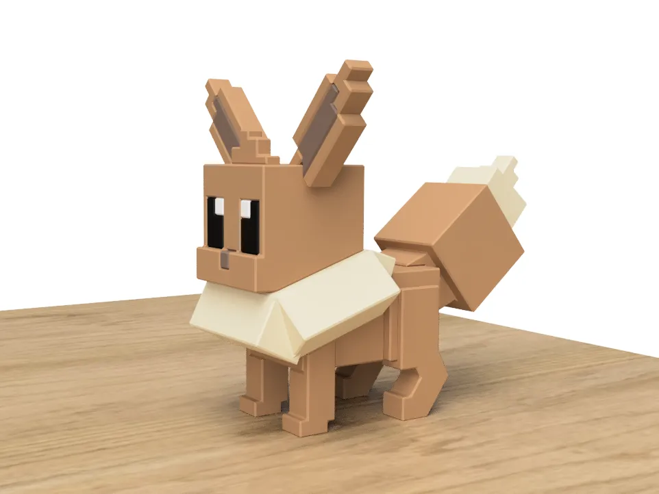 Cobblemon #133 Eevee - Modelo de impresión 3D gratuito - MakerWorld