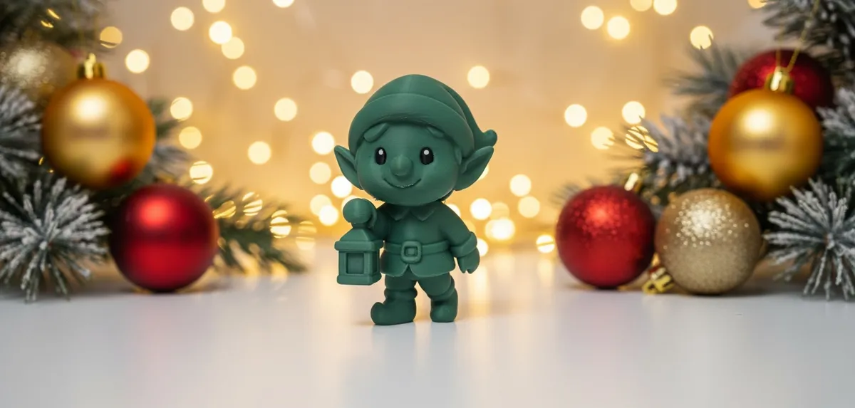 Smiling Elf with Lantern Christmas Figure - Free 3D Print Model ...