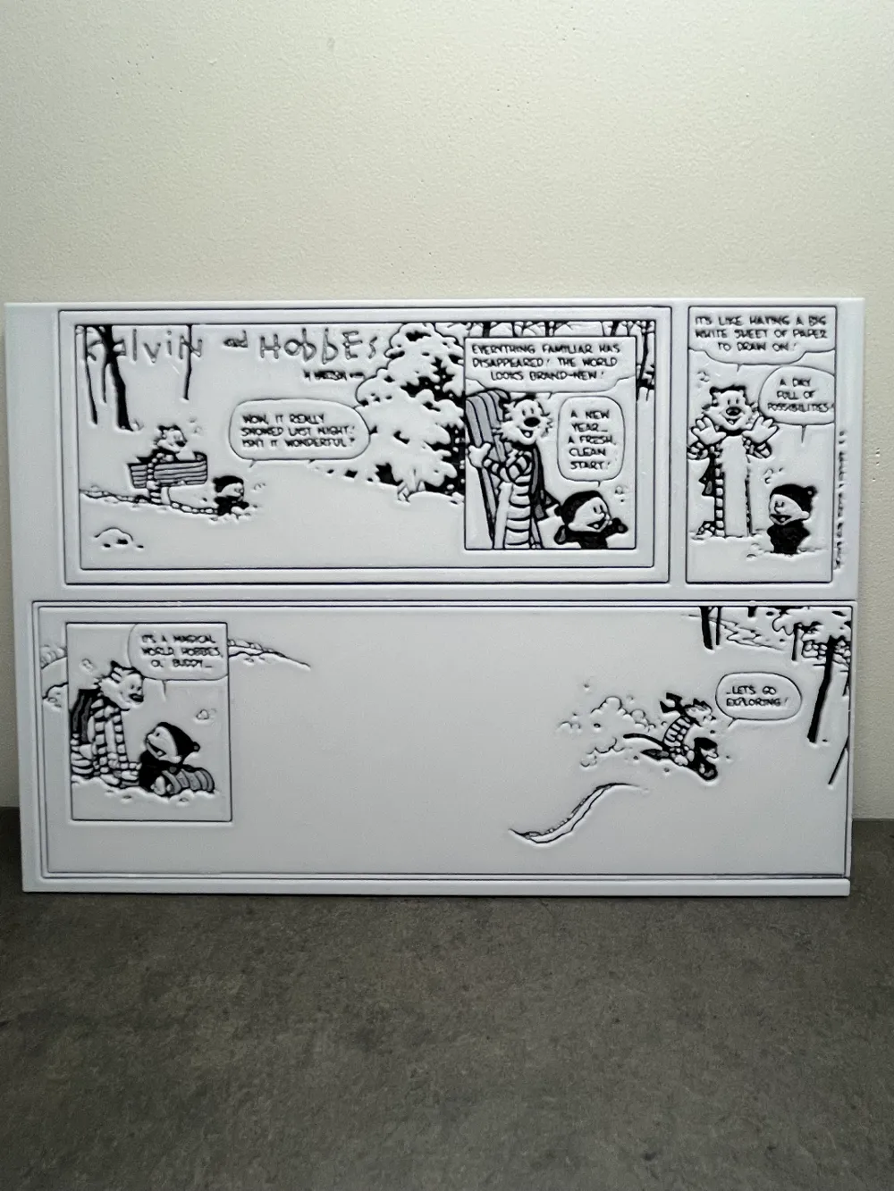 Hueforge - Calvin and Hobbes Last Comic by AbeLincoln575 MakerWorld ...