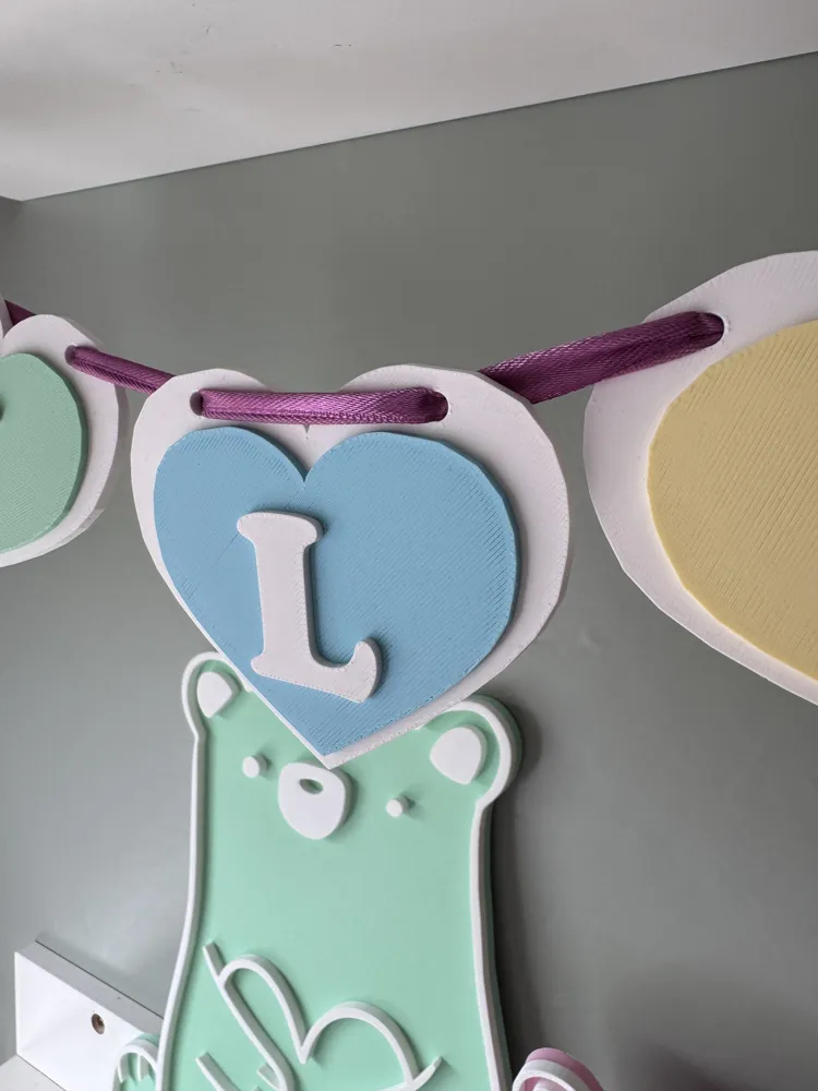 Heart Garland Letters can be changed by MaxFabFloMakerWorld: Download ...