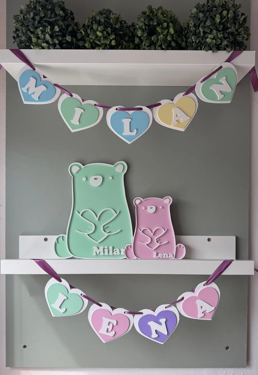 Heart Garland Letters can be changed by MaxFabFlo MakerWorld: Download ...