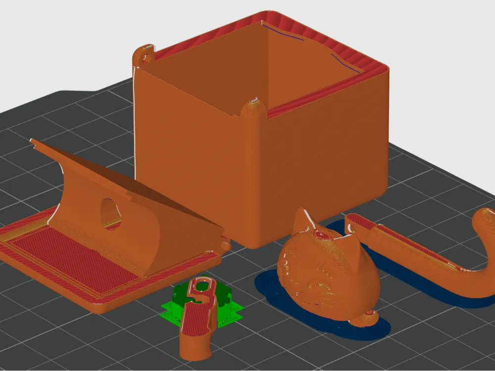Cat Key Holder with Reinforced Tail - Free 3D Print Model - MakerWorld