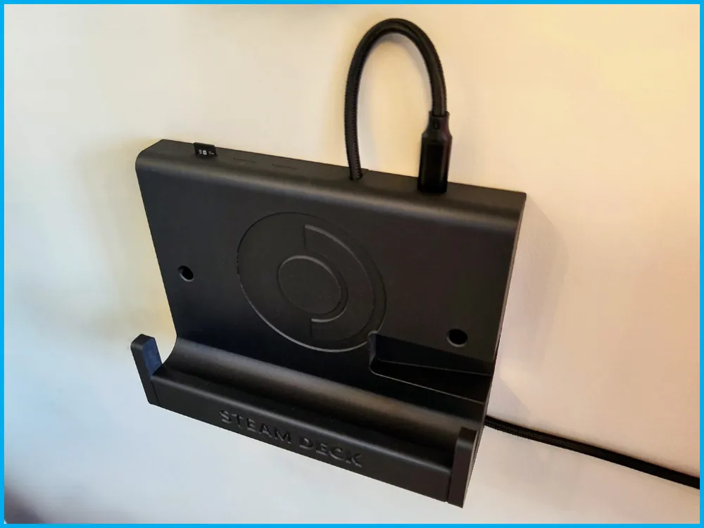 Steam Deck Wall Dock - Free 3D Print Model - MakerWorld