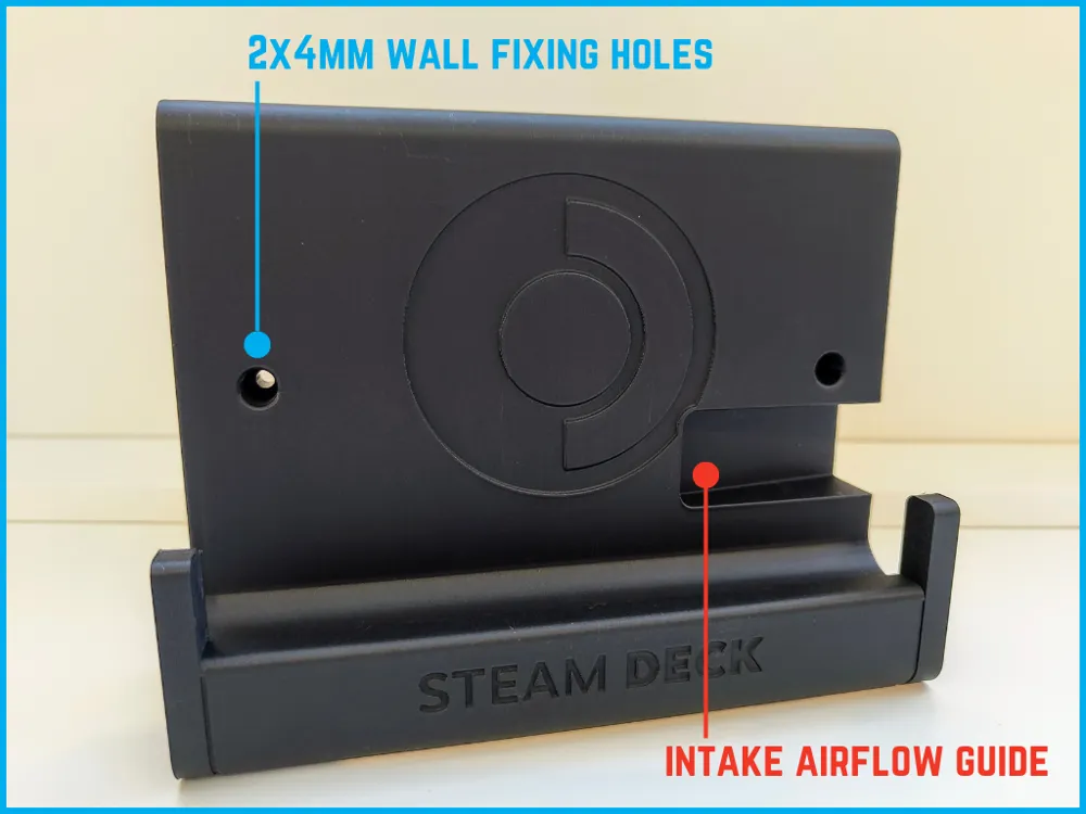 Steam Deck Wall Dock by Tassesin - MakerWorld