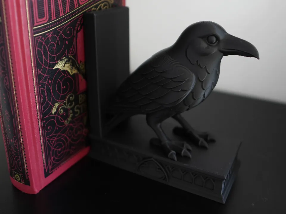 Gothic Raven Bookends Crow Book End Gothic Home by Akshan_Designs ...