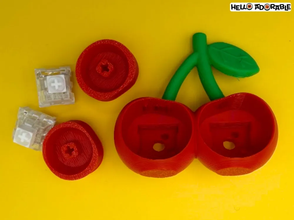 Cherries Fidget Clicker Toy - Free 3D Print Model - MakerWorld