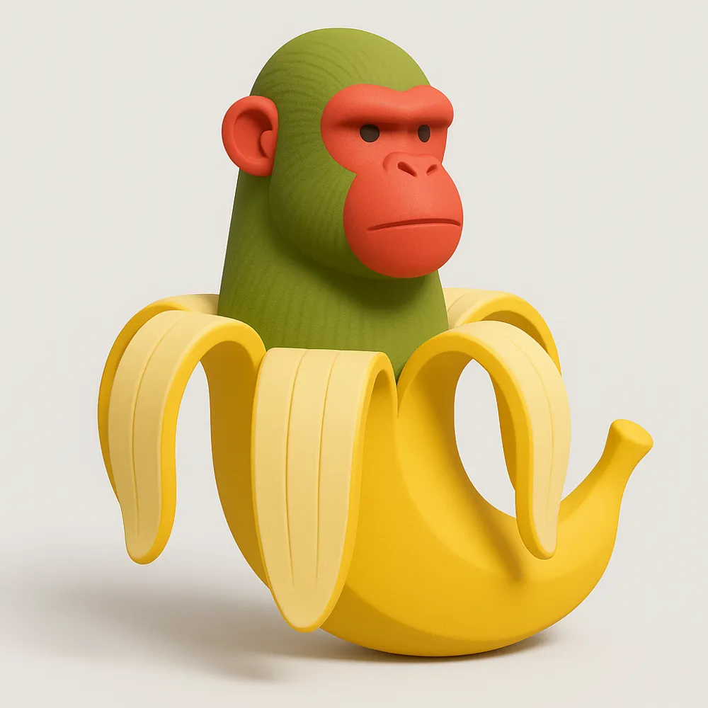 Chimpanzini Bananini Italian Brainrot meme Figure by Freaky3D ...