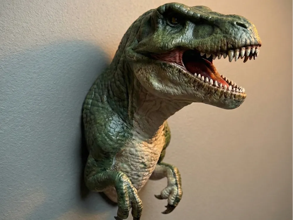 The King of Tyrants: Tyrannosaurus Rex Wall Bust - Free 3D Print Model ...