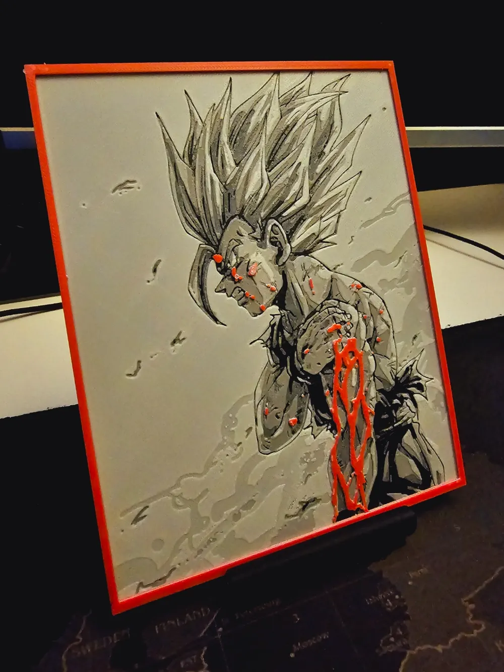 Gohan Injured - HueForge by Think3D - MakerWorld